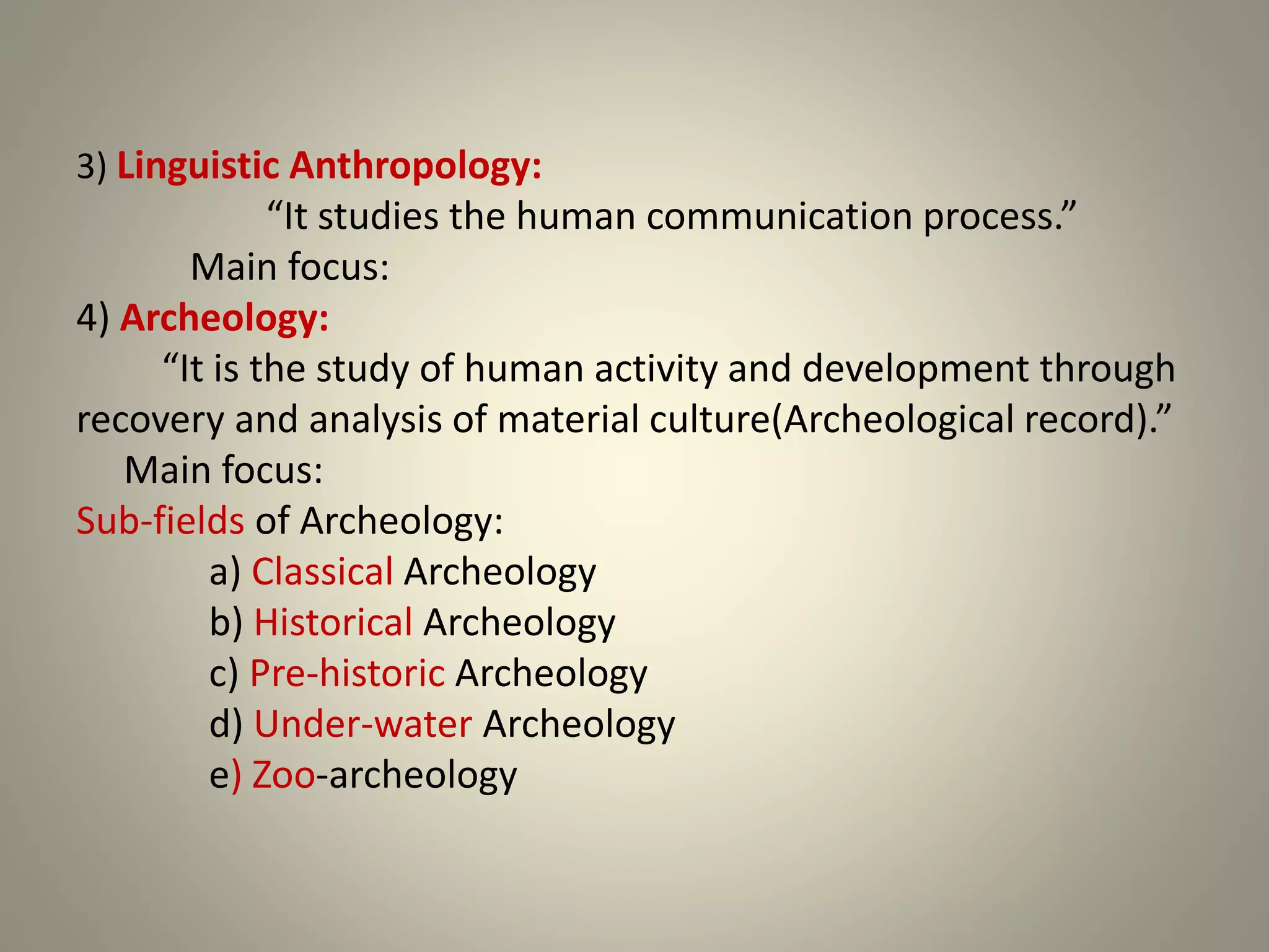 Ch. 1 introduction to anthropology | PPTX