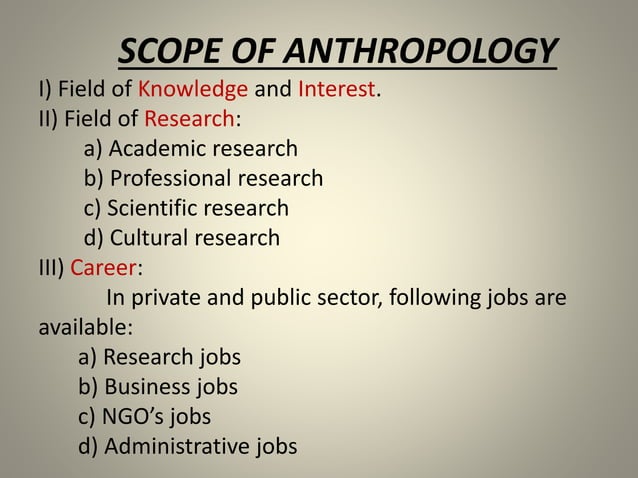 Ch. 1 introduction to anthropology | PPTX | Science