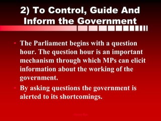 8th std Social Science- Ch. 3 Why Do We Need A Parliament? | PDF