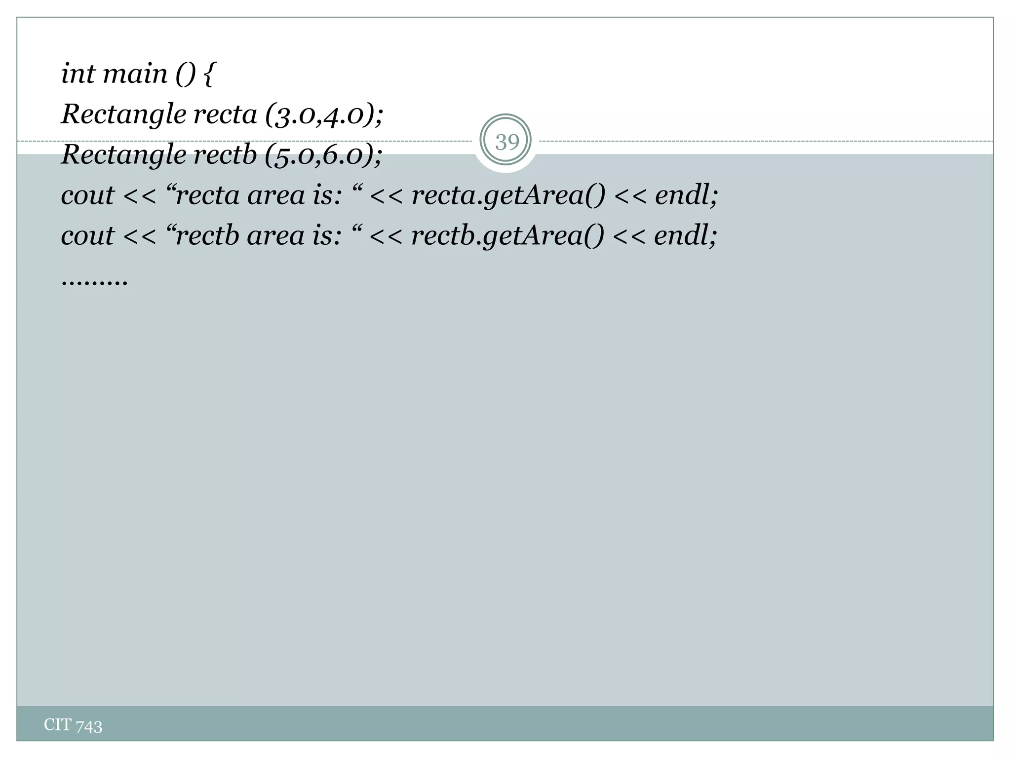 Ch1 Oop Introduction Classes And Objects Ppt 