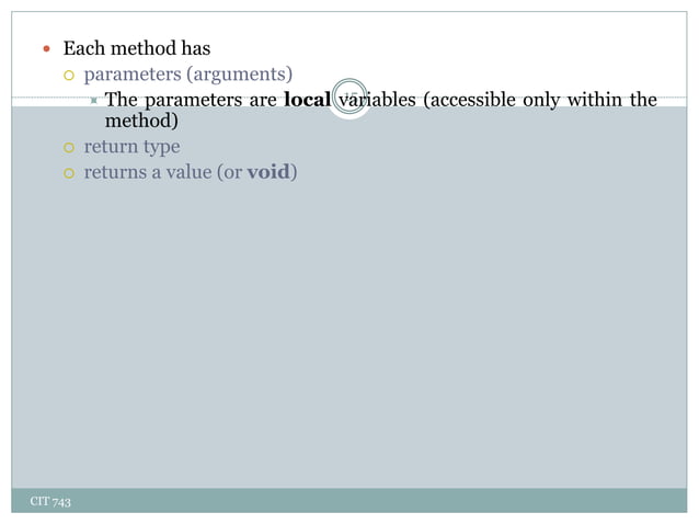 Ch1 Oop Introduction Classes And Objects Pptx Programming