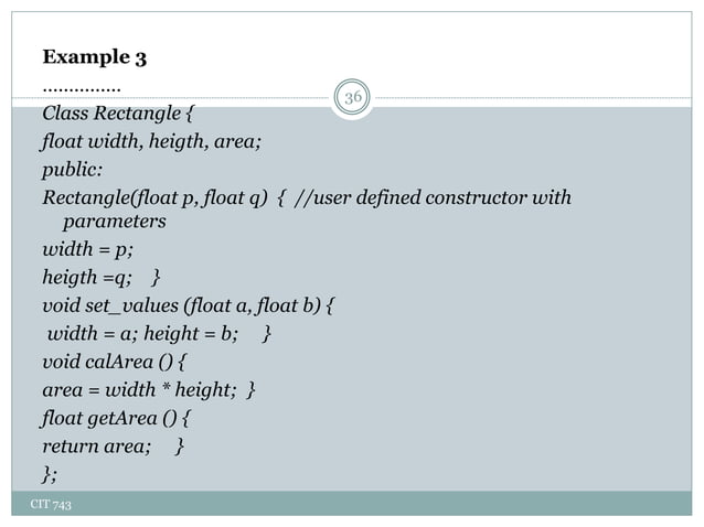 Ch1 Oop Introduction Classes And Objects Ppt