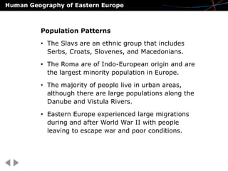 Human Geography of Eastern Europe | PPTX