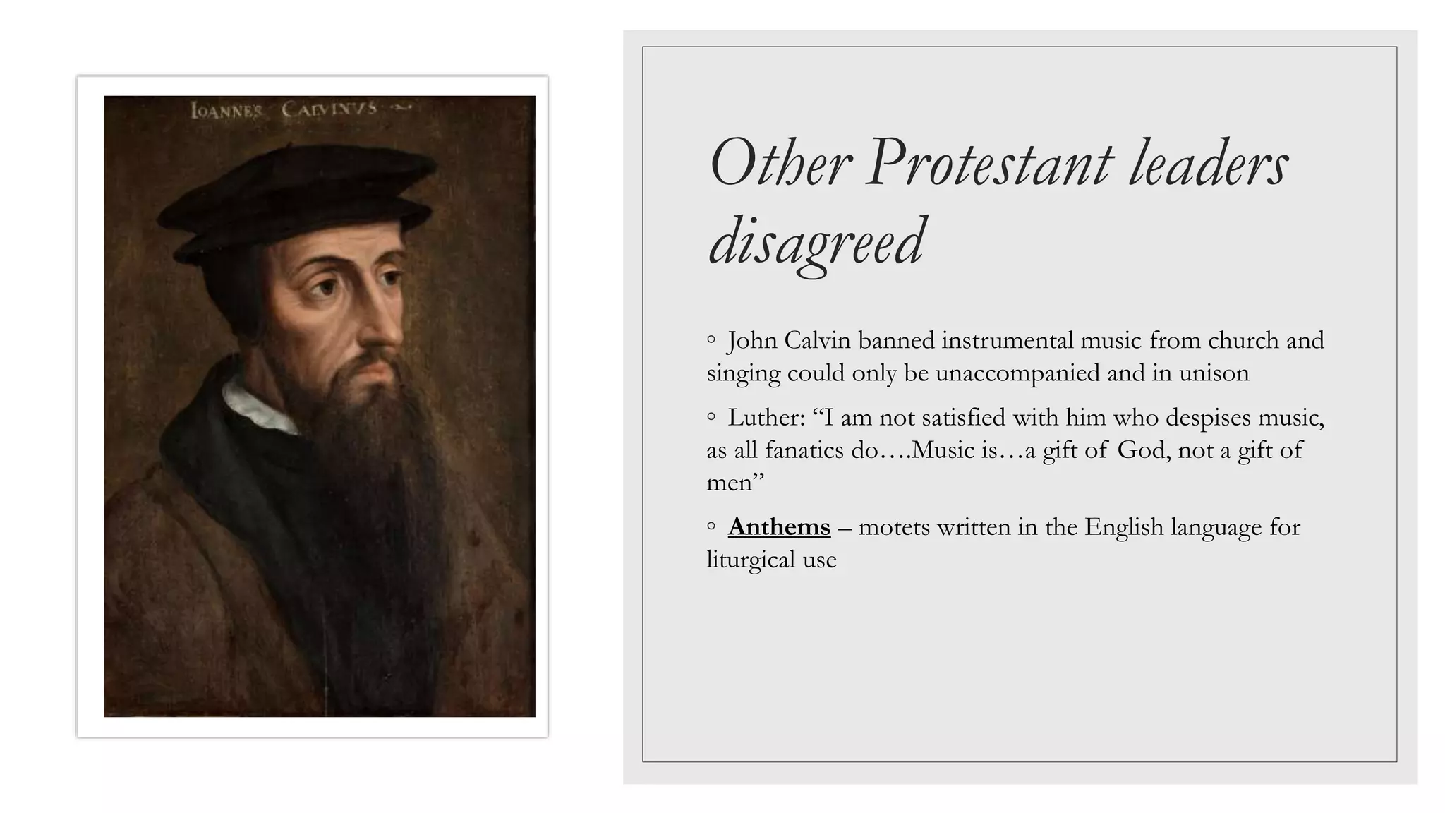 Ch. 6 music in the 16th century | PPT