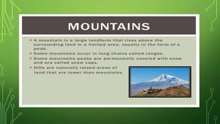 Ch.6 major landforms to the earth | PPTX
