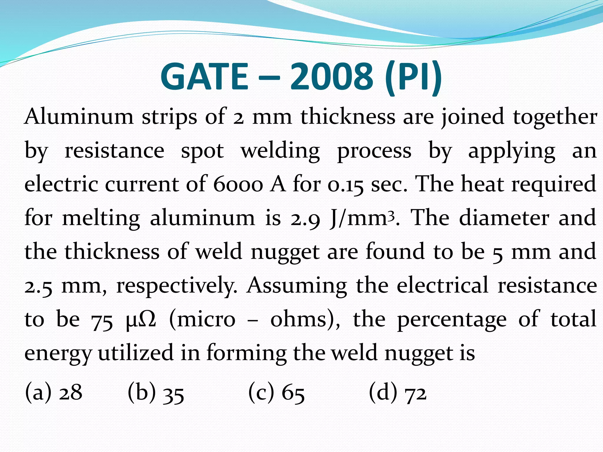 Ch 20 resistance and special welding | PPTX
