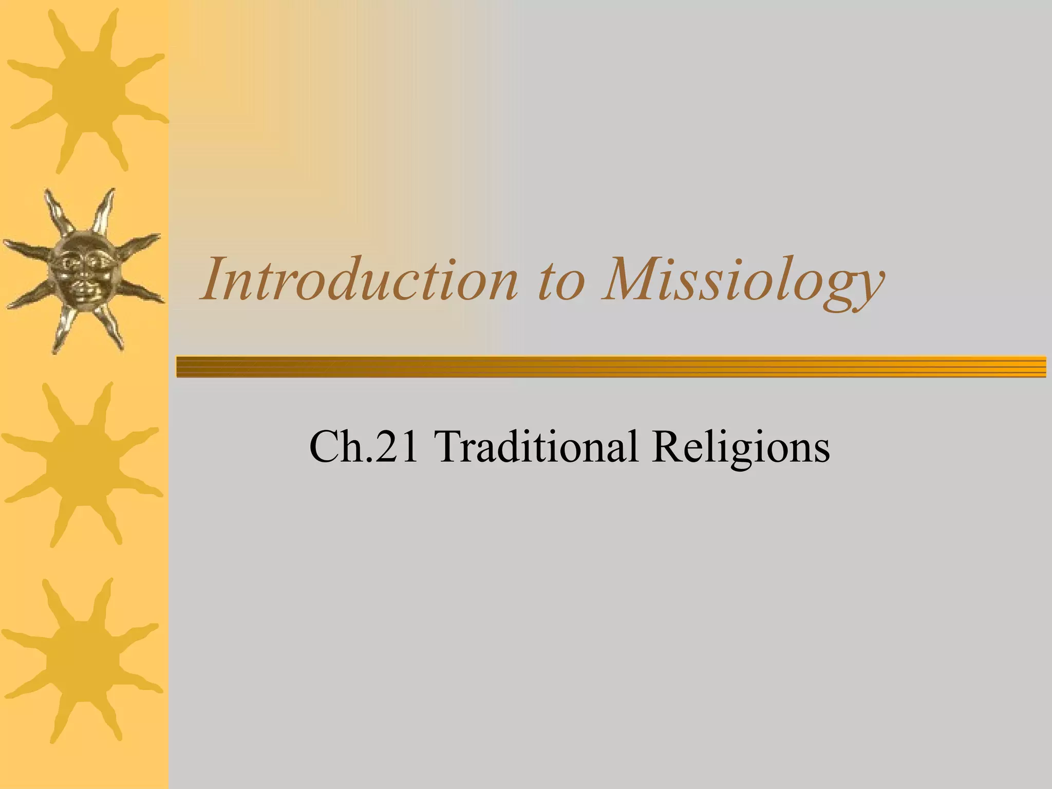 Ch.21 african traditional religion | PPT