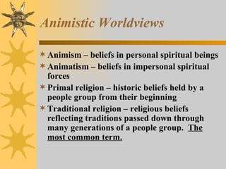 Ch.21 african traditional religion | PPT
