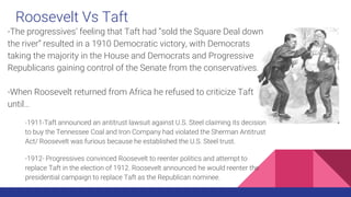 Ch. 13.3 the taft administration | PPTX