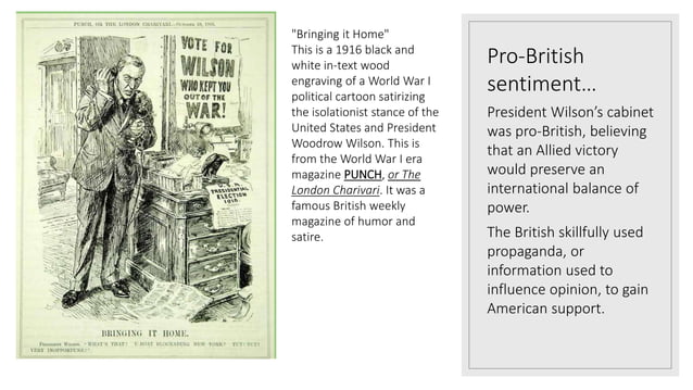 Ch. 14.1 the united states enters world war i | PPTX