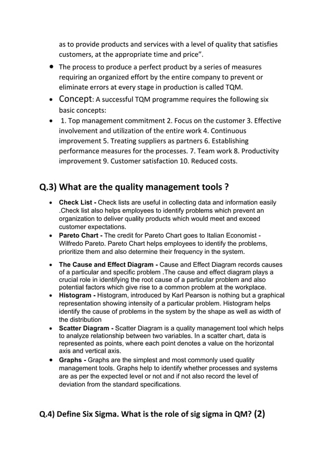 Ch.2 quality management system | PDF