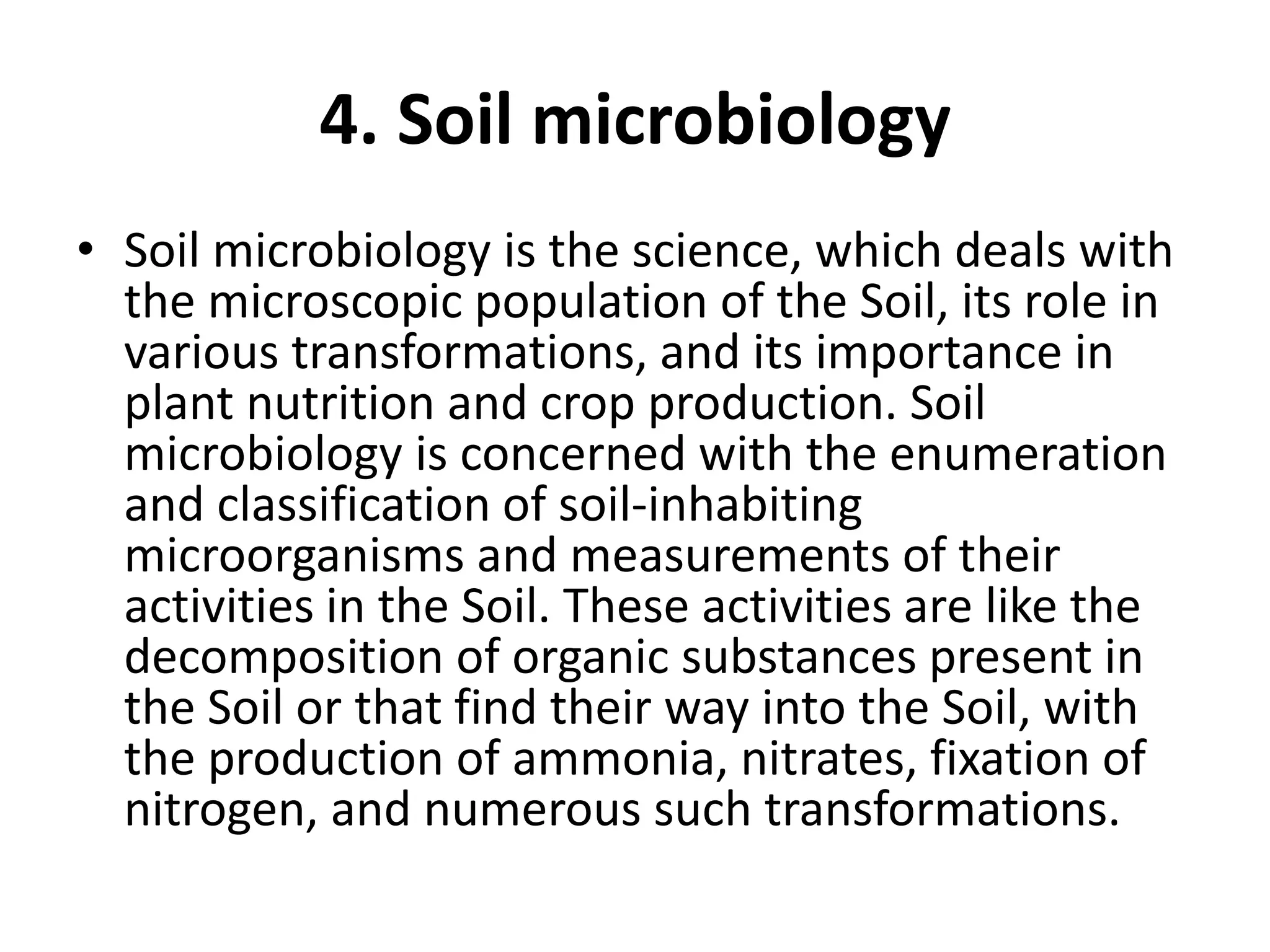 Ch. 1 ,2 history and development of soil science, its scope and ...