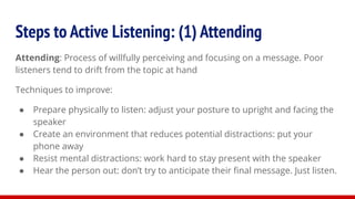 Ch. 6 Active Listening | PDF