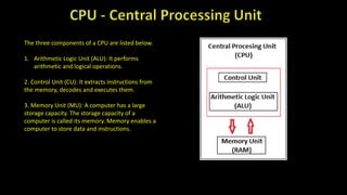 Computer - Hardware components | PPTX