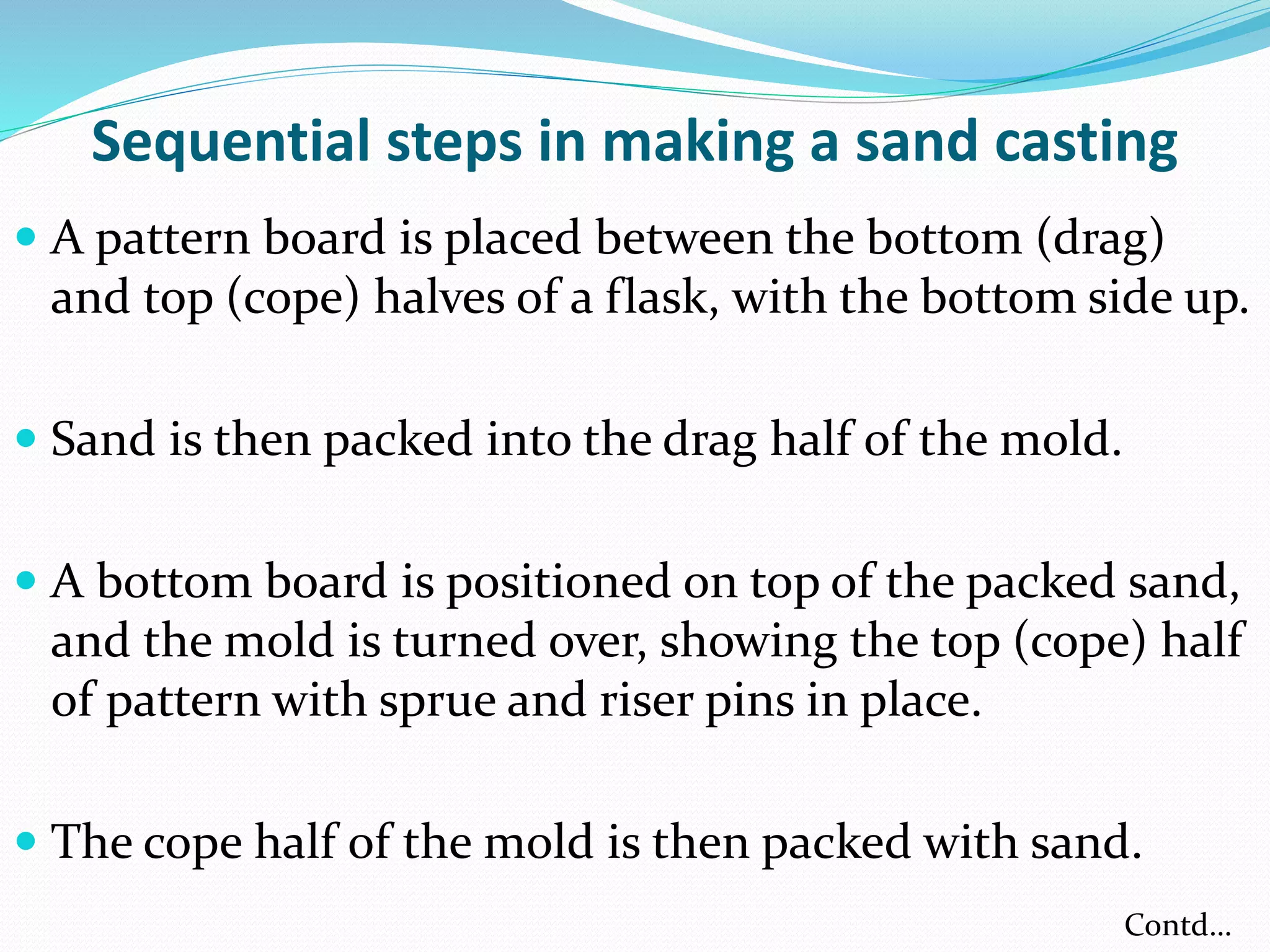Ch 21 sand casting | PPTX