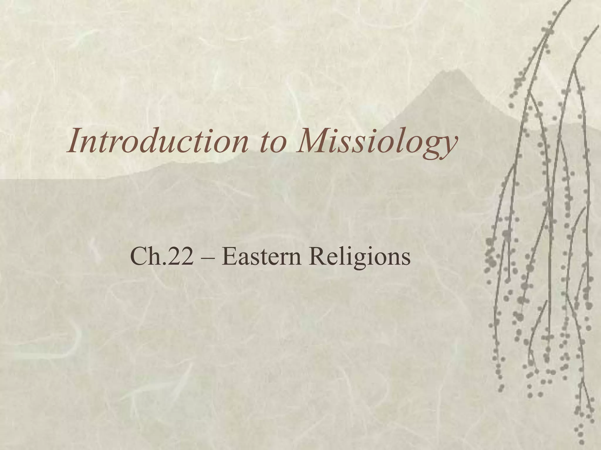 Ch.22 eastern religions | PPT