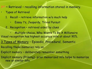 Ch. 6 memory | PPT