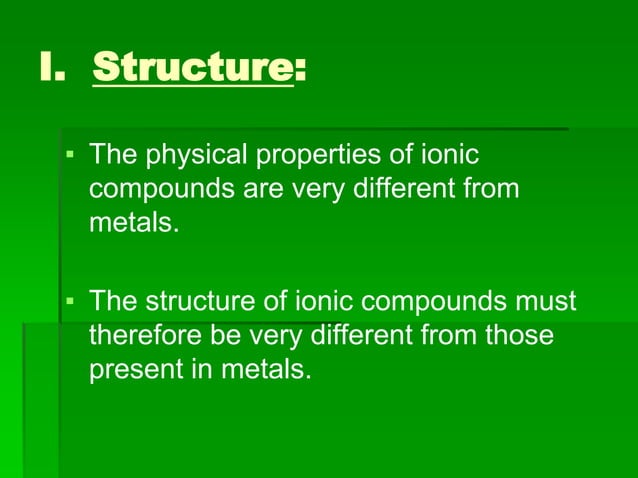 CH.6 (PART II) - PROPERTIES of Ionic Compounds ppt. (2022).pptx ...