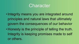 character and competence | PPTX