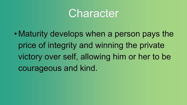 character and competence | PPTX