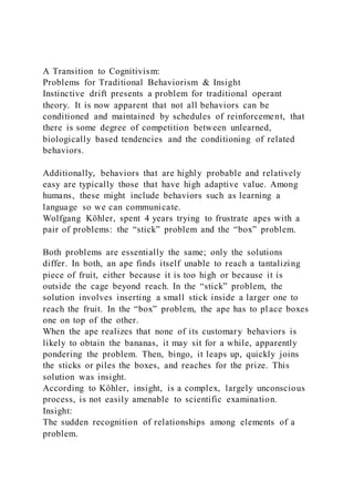 CH. 4 LEARNING, MEMORY, AND INTELLIGENCELearning is defined | PDF