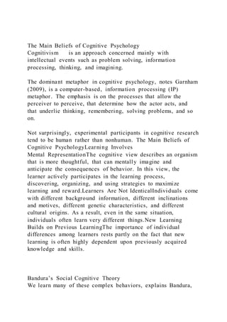 CH. 4 LEARNING, MEMORY, AND INTELLIGENCELearning is defined | PDF