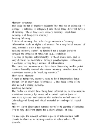 CH. 4 LEARNING, MEMORY, AND INTELLIGENCELearning is defined | PDF