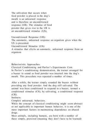 CH. 4 LEARNING, MEMORY, AND INTELLIGENCELearning is defined | PDF