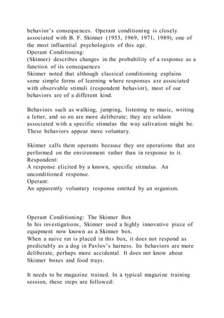 CH. 4 LEARNING, MEMORY, AND INTELLIGENCELearning is defined | PDF