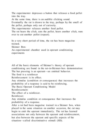 CH. 4 LEARNING, MEMORY, AND INTELLIGENCELearning is defined | PDF