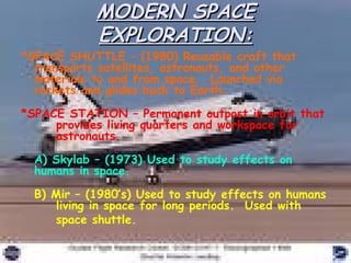Ch. 22 space exploration pp notes 6th grade | PPT