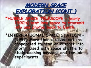 Ch. 22 space exploration pp notes 6th grade | PPT