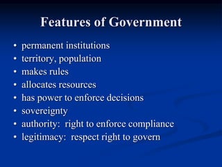 Ch. 1.ppt | Civic affairs | Politics