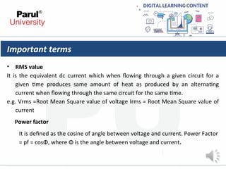 Ch.2 A.C Circuit.ppt for electrical engineering | PPT