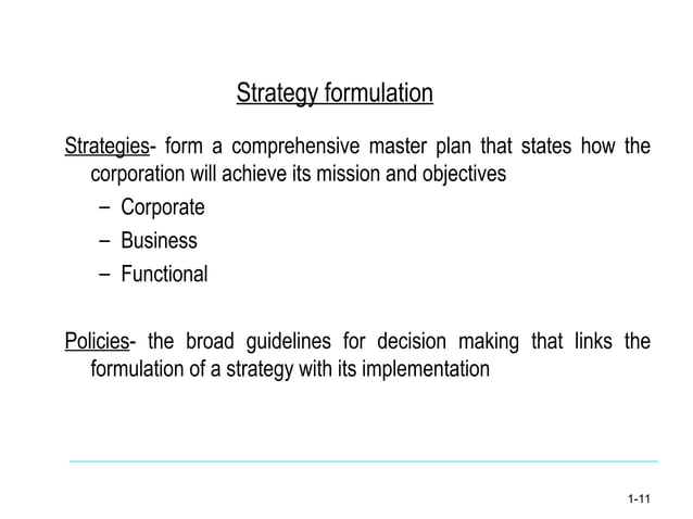 Ch.1 strategic management for heba sadek | PPT