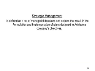 Ch.1 strategic management for heba sadek | PPT