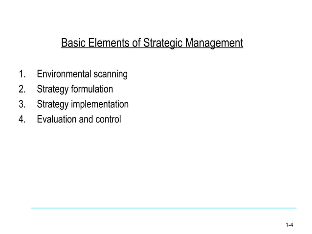 Ch.1 strategic management for heba sadek | PPT | Free download