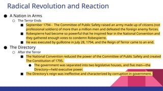 World History; Chapter 22 - The French Revolution - Grade 9 | PPT