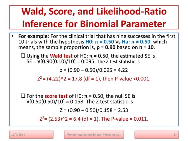 Introduction to Categorical Data Analysis | PPT