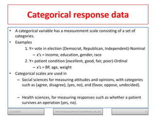 Introduction to Categorical Data Analysis | PDF