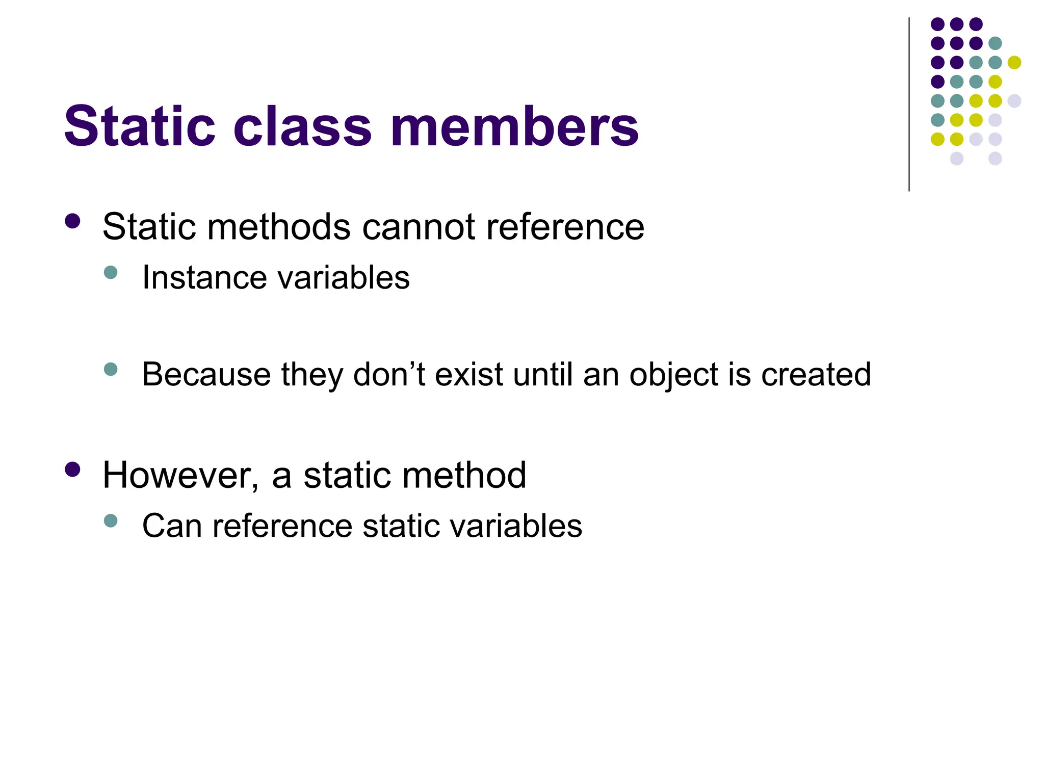 Ch. 6 -Static Class Members.ppt programming | PPT