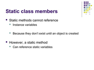 Ch. 6 -Static Class Members.ppt programming | PPT