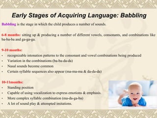 Ch. 13 George Yule First Language Acquisition | PDF