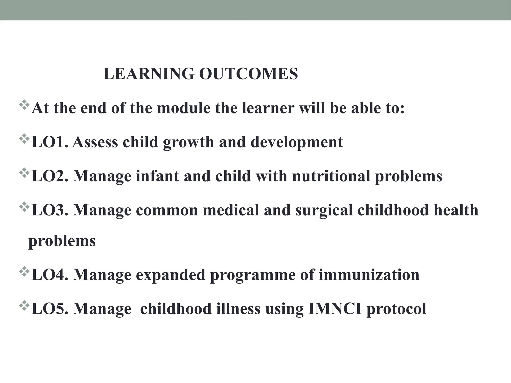 introduction to child health managements | PPT