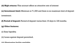 Types of Account, Functions of ATM and types of ATM | PPTX