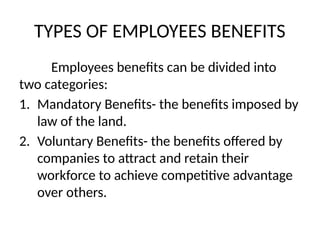 human resource management CH. 12 Employees Benefits.pptx
