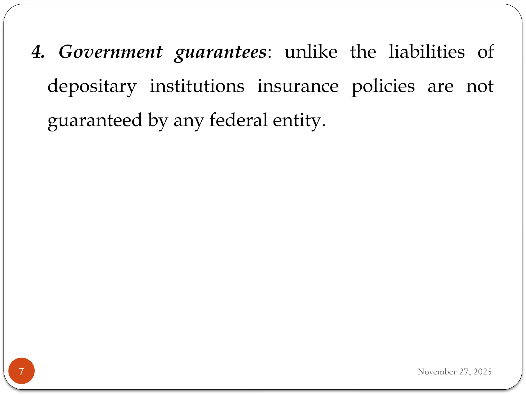 Chapter three - Non- depository institutions | PPTX