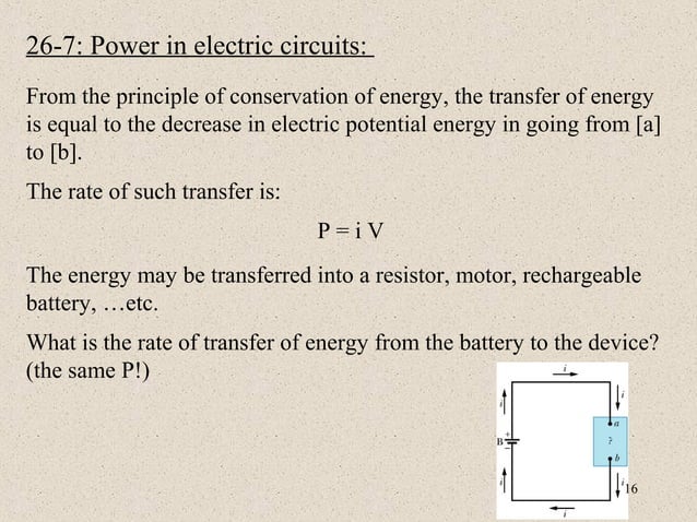 Ch 26-current and resistance | PPT | Physics | Science