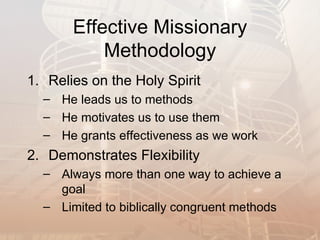Ch.26 introduction to mission strategy | PPT