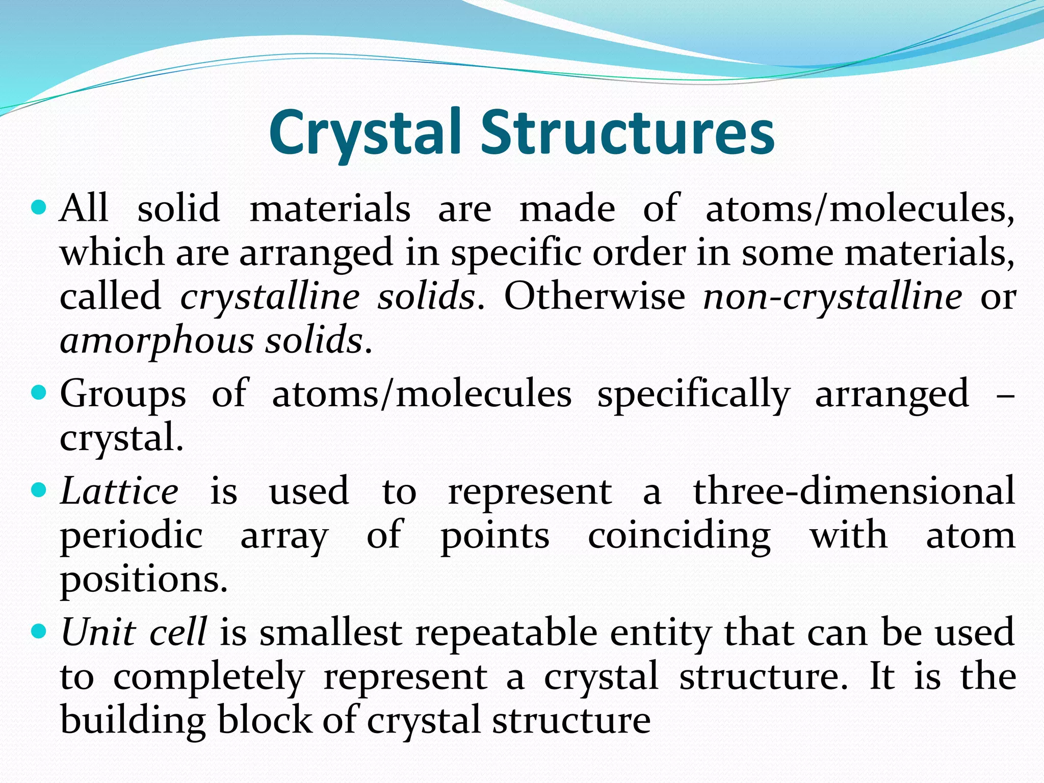 Ch 27.2 crystalline materials & detects in crystalline materials | PPTX